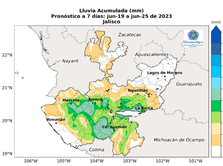 Pronóstico de lluvias en Jalisco para las próximas dos semanas ...